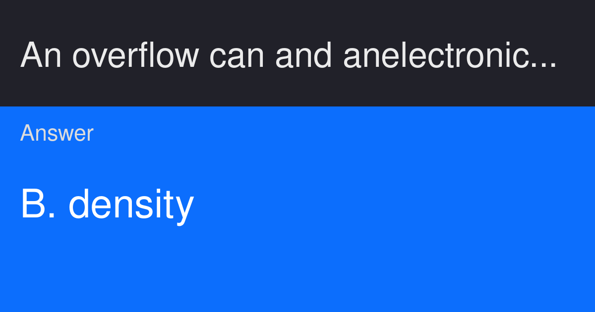 An overflow can and an electronic balance are used together to ...